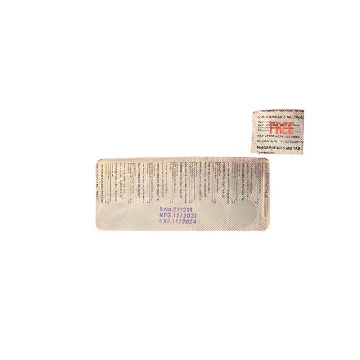 PIMOBENDAN 5 mg for Dogs (10 Tablets) 1 FREE Tablet Dog Treats (Exp.: Nov 2024) | Lazada PH