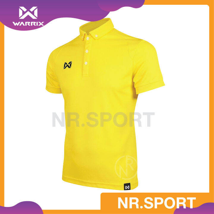 WARRIX เสื้อคอปกสีเหลือง รหัสเก่าWA-3315 PLAN15 เสื้อกีฬาสีเหลือง เสื้อกีฬาชาย | Lazada.co.th