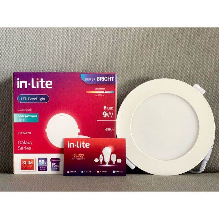 LAMPU PLAFON / PANEL LIGHT LED INLITE 9 WATT - INPS628R | Lazada Indonesia