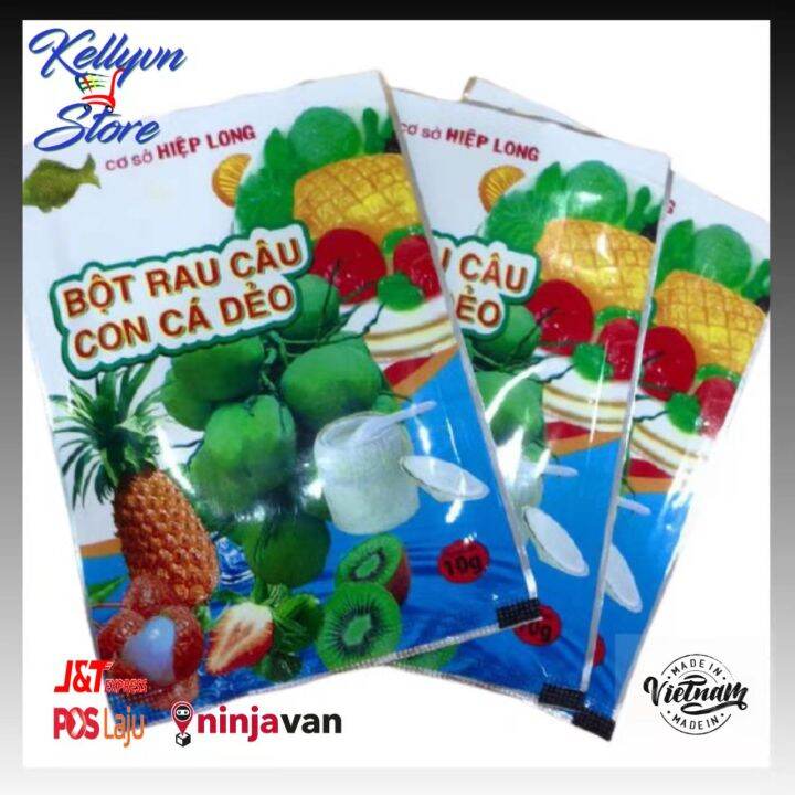Hiep Long Jelly Powder /Bot Rau Cau Con Ca Deo/果冻粉 [10g/1box 12pack ...