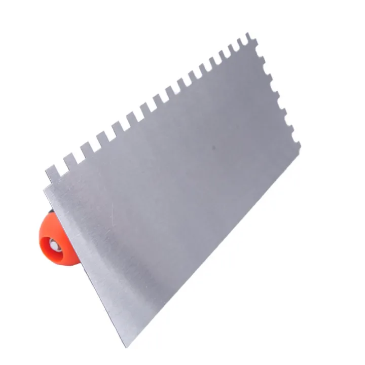 Wood Handle Tooth Trowel Manganese Steel Blade Wall Plaster Tiling ...