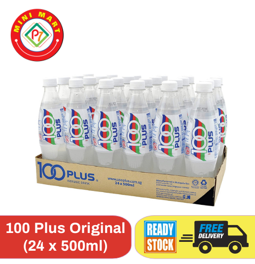 100 Plus Drink Original Flavour Btl (Bundle of 24 x 500ml) | Lazada ...