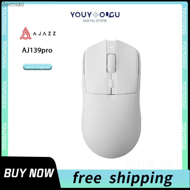 Ajazz AJ199 AJ139 Pro Wireless Mouse Gamer 2-Mode Wireless Wired Mouse ...