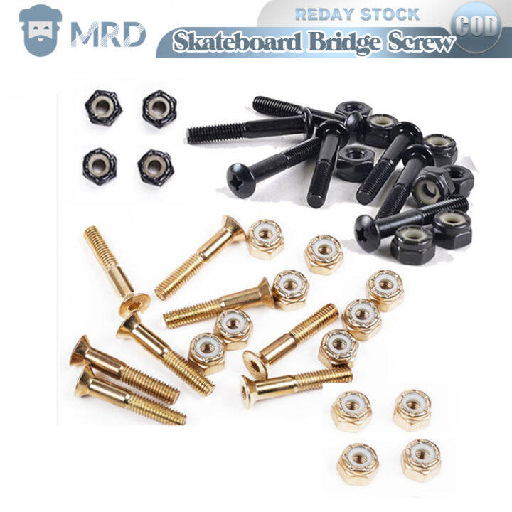 8 Pieces Of Skateboard Bridge Screw Skateboard Truck Screw M5x25mm ...