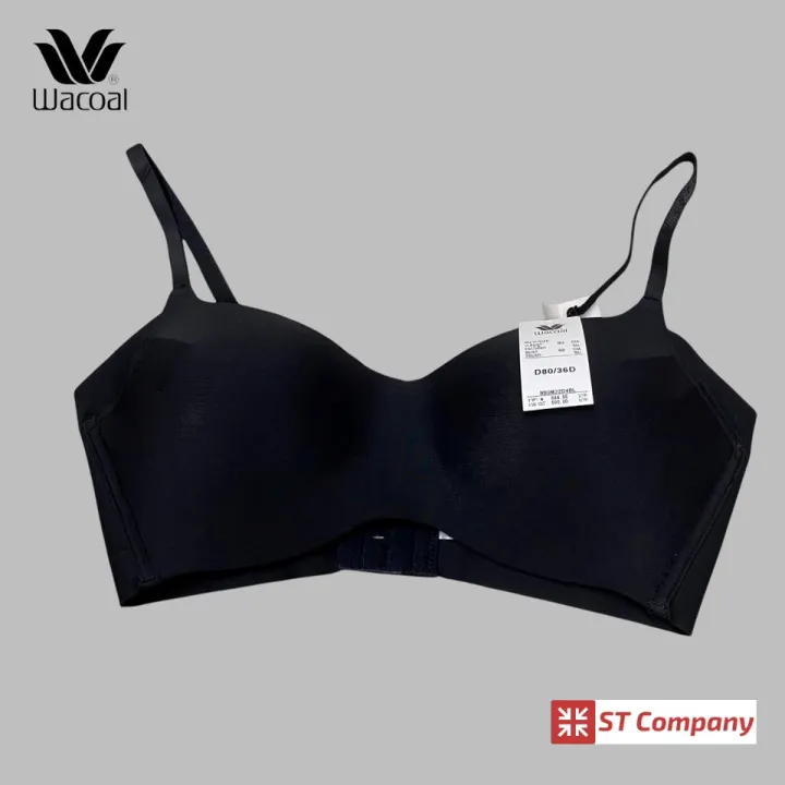 เสื้อชั้นใน Wacoal Basic Bra สีดำ (Black) รุ่น WB9M32 บราไร้โครง ยกทรงไม่มีโครง เสริมฟองบาง ไร้ ...