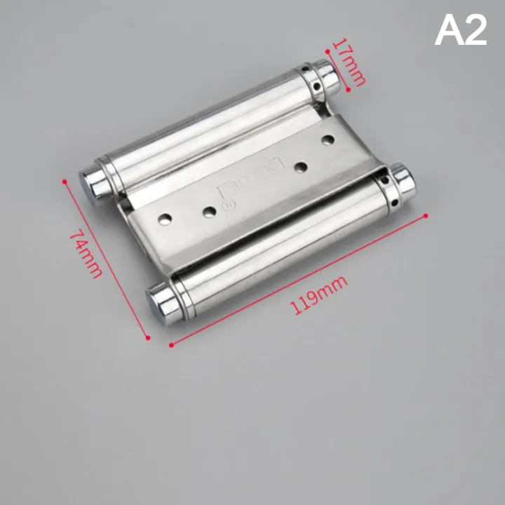 1pc Double open spring hinge Stainless steel two way free door hinge ...