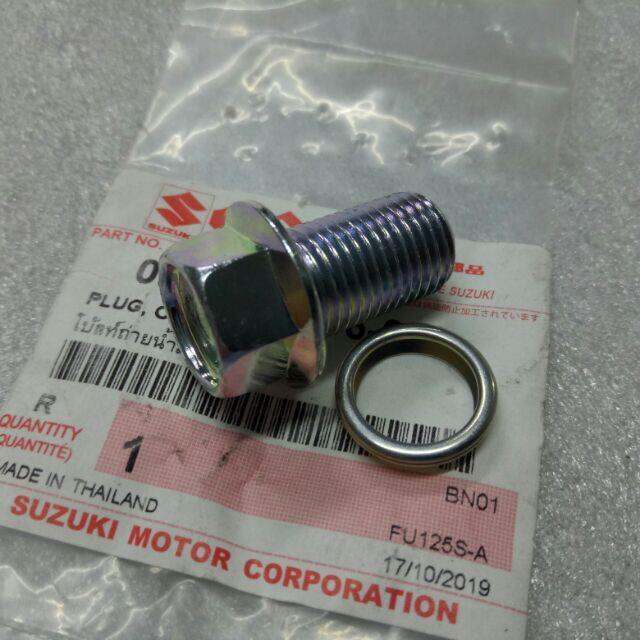 fast ship- Genuine Suzuki Oil Drain Plug and washer for Raider 150(carb ...