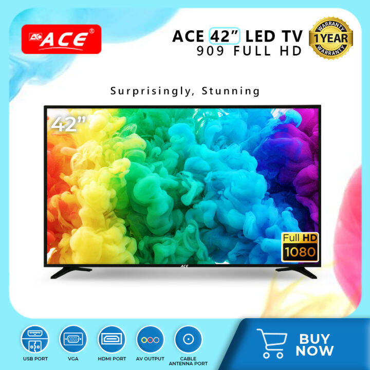 ACE 42" LED TV 909 FULL HD Frameless Flat screen LED TV | Lazada PH