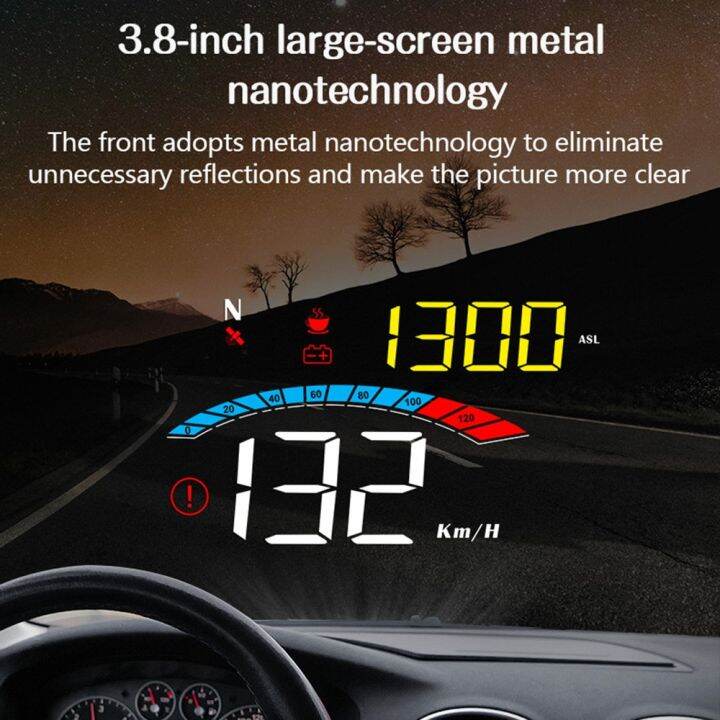 GPS Car Head Up Display HUD Windshield Projector with Speed Clock ...