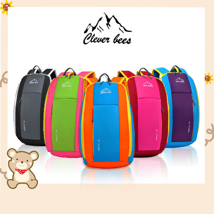 กระเป๋าเป้ กระเป๋าสะพายหลัง Clever Bees รุ่น Color Stripes | Lazada.co.th