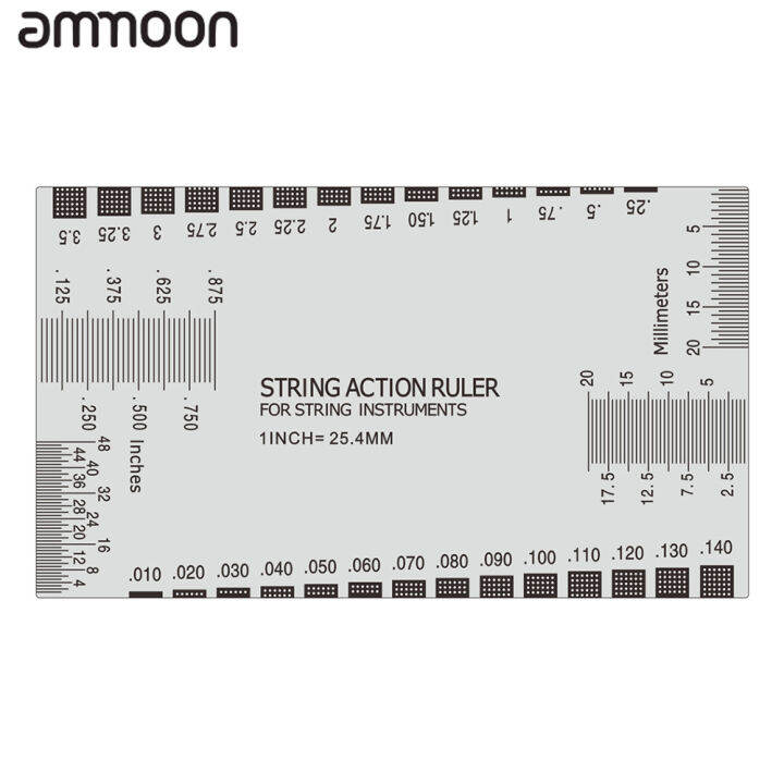 Stainless Steel Guitar String Action Ruler String Pitch Ruler Guitar ...