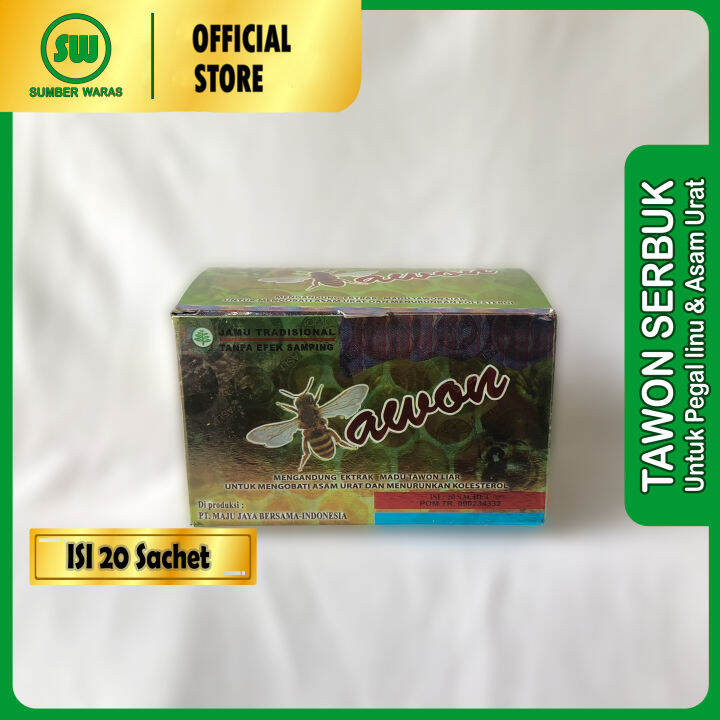 TWS Tawon Serbuk - Isi 20 Sachet - Pegal Linu dan Asam Urat | Lazada ...