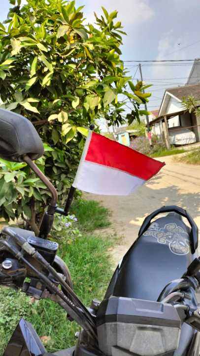 Bendera Tiang Motor Merah Putih | Lazada Indonesia