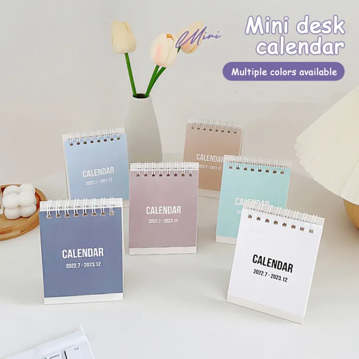 Desktop Calendar Smooth Page Turning Record Date Triangular Base 2023 ...