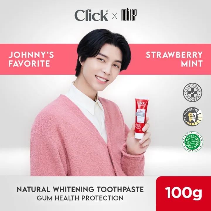 Click Natural Toothpaste Whitening + Gum Health Protection | Lazada ...