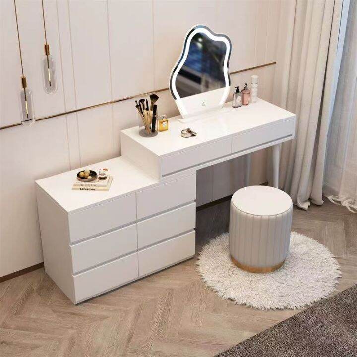 [PRE-ORDER] CX light luxury modern dressing table with side cabinet 6 ...