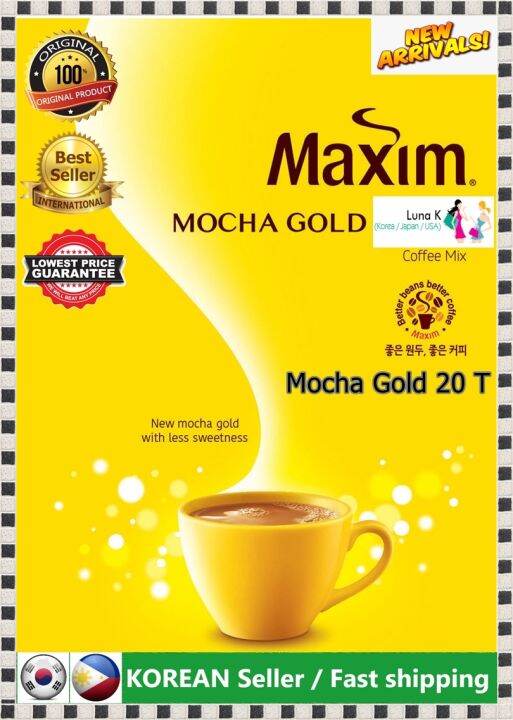MAXIM MOCHA GOLD MILD COFFEE MIX 20T original 100% korea | Lazada PH