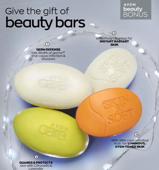 AVON CARE and SKIN SO SOFT Bar Soap - Ultra Glutathione, Silky Moisture ...