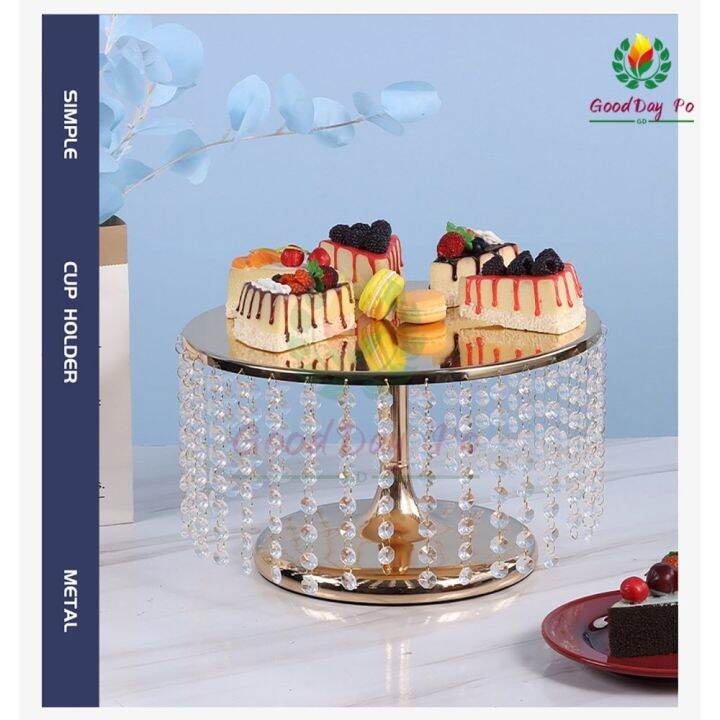 (In stock) Cake Stand Dessert Display Cake Tray Stand Metal Iron ...