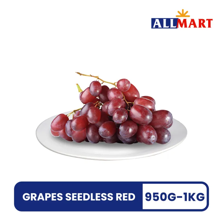 AllMart Grapes Seedless Red 950g - 1kg | Lazada PH