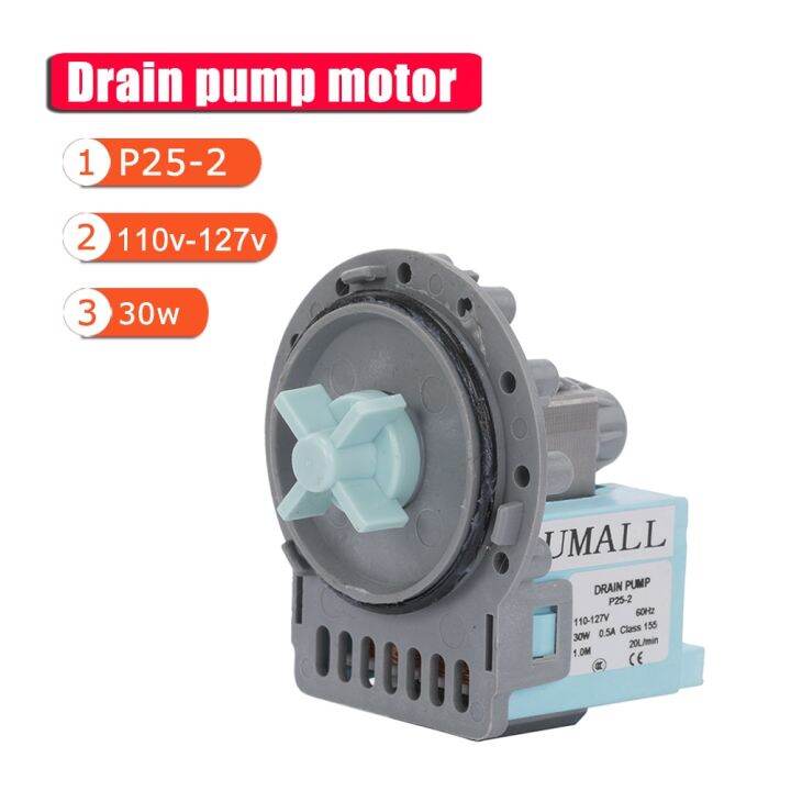 Universal Washing Machine Drain Pump Motor 110V Genuine Washer Drain ...