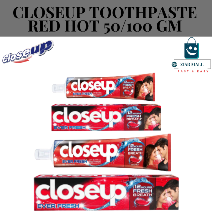 CLOSEUP TOOTHPASTE RED HOT 50 GM/100 GM | Lazada