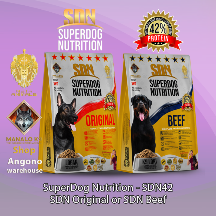 SuperDog Nutrition - SDN42 Original (1KG) or SDN42 Beef (1KG) | Lazada PH