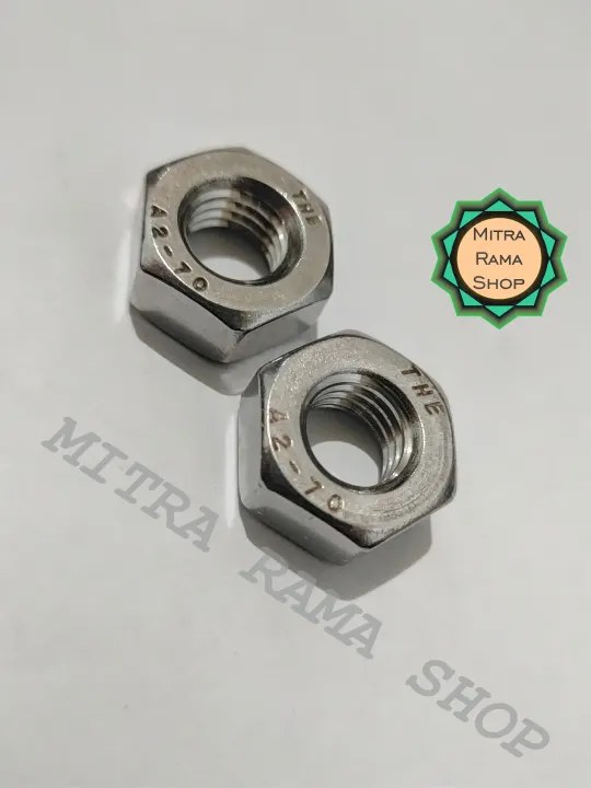 Mur Baut Stainless Steel SUS 304 M10 THE (Kunci 18) Minimal Pembelian 5 PCS | Lazada Indonesia