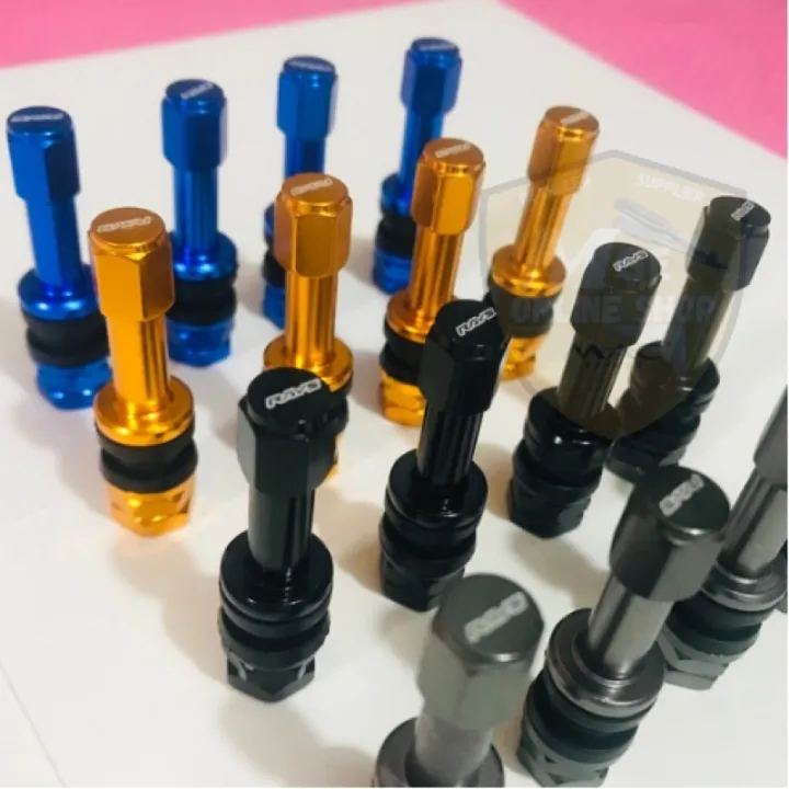 Rays 4pcs Aluminumin Car tubeless (Pito) Wheel Tire valvedust Cup ...