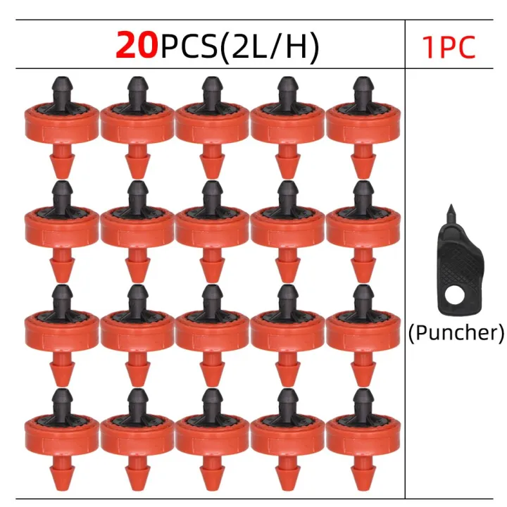 20X 2L/4L/8L Pressure Compensated Dripper Agricultural Garden Lawn ...