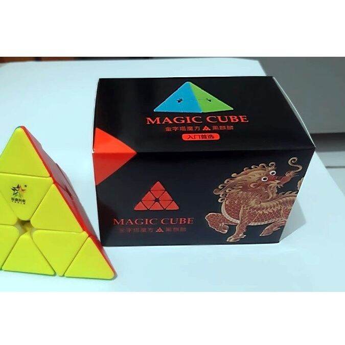 Rubik Yuxin Magic Cube Piramid Pyraminx Segitiga 3x3 Stickerless Dragon ...