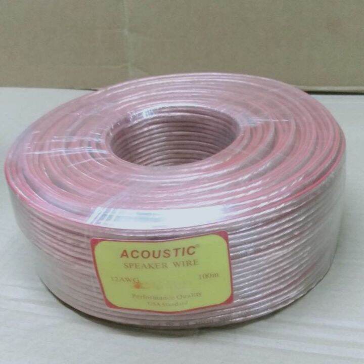 ACOUSTIC SPEAKER WIRE (TRANSPARENT) SOLD BY ROLL | Lazada PH