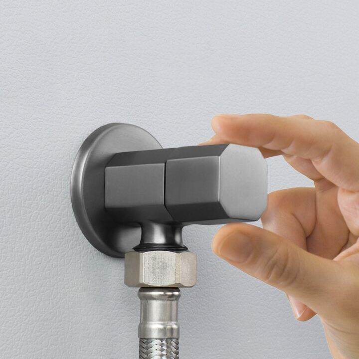 Sincecu Brass Angle Valve Inlet Valve Bath Outlet Valve G1/2 Basin Sink ...