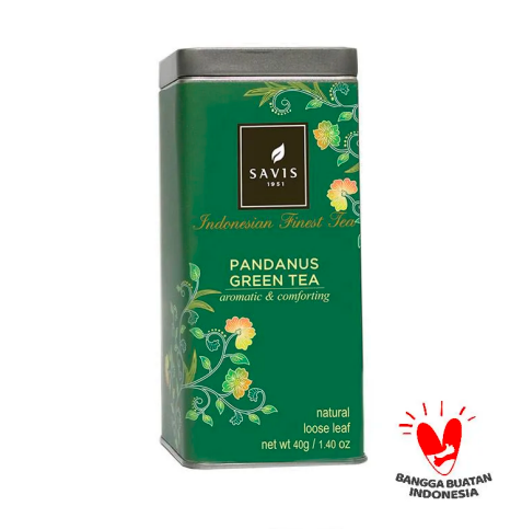 Savis Pandanus Green Tea (Tin Can 40gr) | Lazada Indonesia