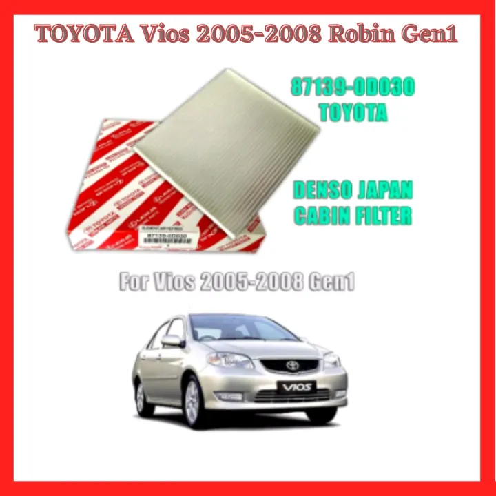 TOYOTA Vios 2005-2008 Robin Gen1 Original Denso Japan Cabin Filter ...