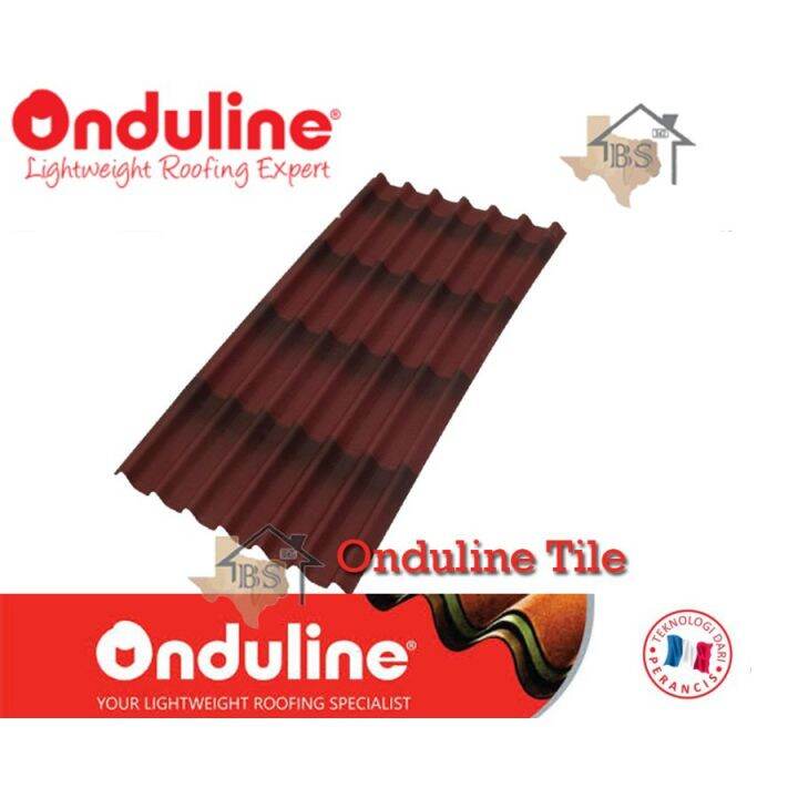 ATAP SIRAP BITUMEN ONDULINE TILE ATAP ASPAL RINGAN 200X97 FREE SKRUP ...