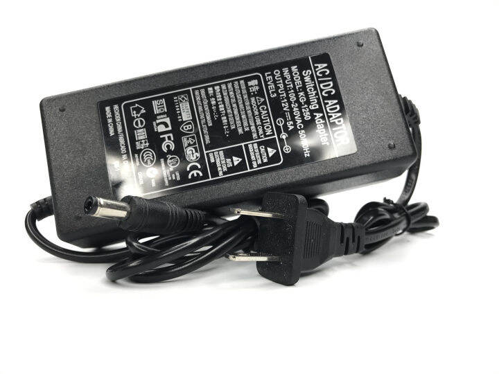 AC/DC ADAPTOR 5A 12V, SWITCHING POWER ADAPTER, KG-1250, OUTPUT 12V 5A ...