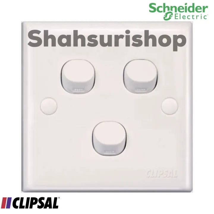 SAKLAR TRIPLE ISI 3 SCHNEIDER CLIPSAL CLASSIC INBOW | Lazada Indonesia