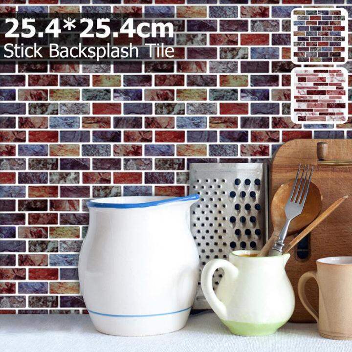 Stiker Ubin Dinding Mosaik 3D ILADA, Stiker Ubin Dinding Dekoratif ...