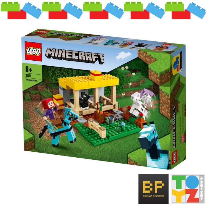 LEGO MINECRAFT 21171 The Horse Stable | Lazada Indonesia