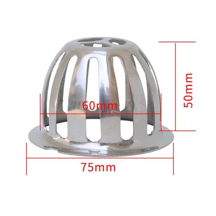Round Stainless Steel Drainage Pipe Cap for Balcony and Roof Clog free ...