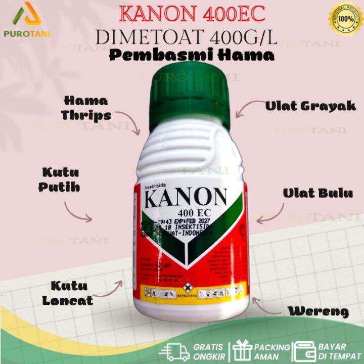 Insektisida Pembasmi Hama Kutu dan Ulat Kanon 400EC Dimetoat 400 g/l 100ML | Lazada Indonesia