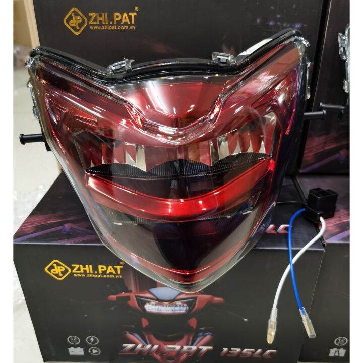 LAMPU ZHIPAT LED LC135 LC 135 NEW V2 V3 V4 V5 V6 ZHI PAT ZHI-PAT ZHI.PAT HEAD LAMP LED BIRU ...