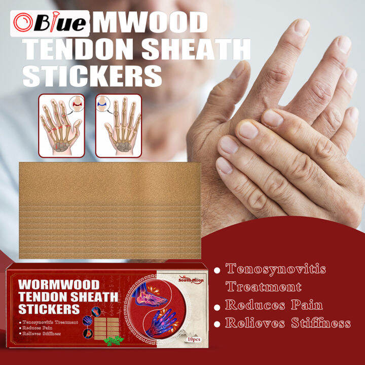 OBlue 10pcs Wormwood Tendon Sheath Patches Heel Joint Patches Pain ...