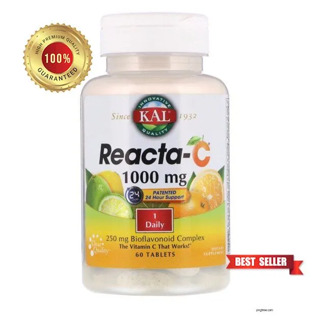 สินค้าขายดี !! Reacta-C 1000 mg วิตามิน ซี ที่สามารถออกฤทธิ์ ได้ 24 ชม ...