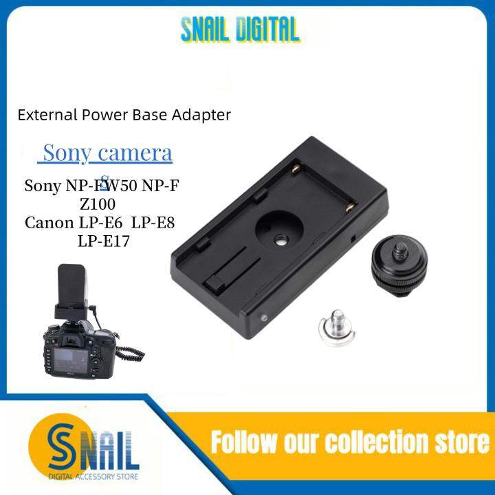 External Power Base Adapter 7.4V NP-F750 NP-F960 NP-F970 NP-550 Battery ...