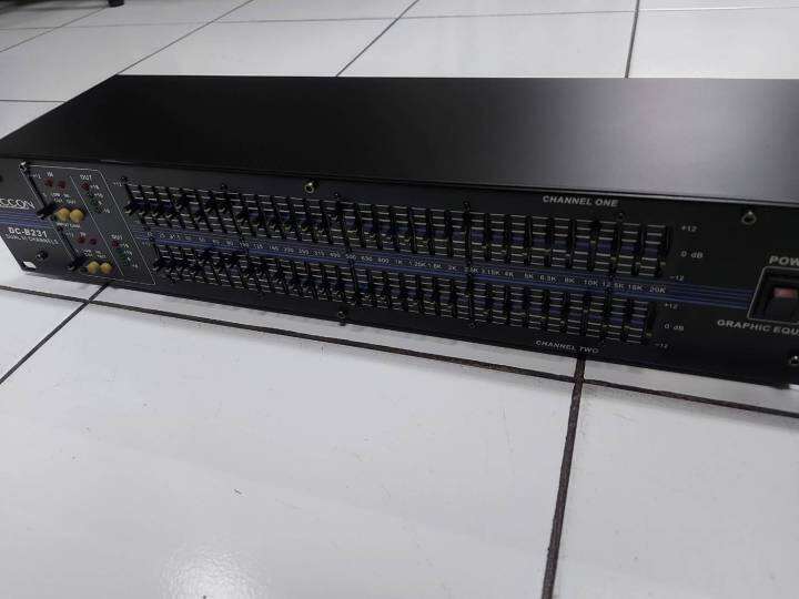 กราฟิกอีควอไลเซอร์ DECCON DC-B231 Dual Graphic Equalizerได้ถึง31ช่อง ...