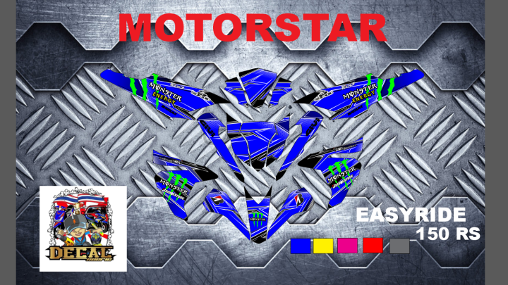 MOTORSTAR EASY RIDE 150 STICKER DECALS, 001 | Lazada PH