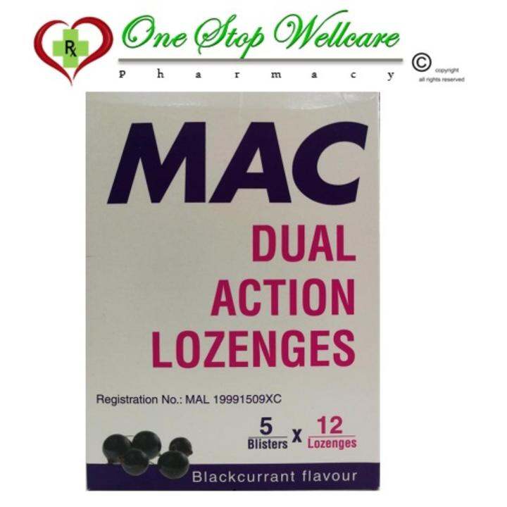 MAC DUAL ACTION LOZENGES 5x12'S | Lazada