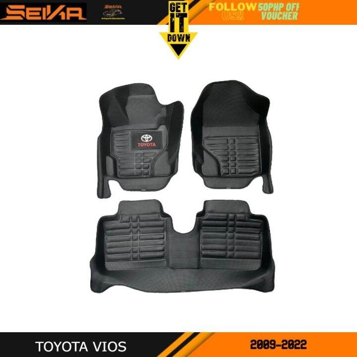 Toyota Vios Deep Dish Mat- Deepdish Matting Gen2 Gen3 Gen4 | Lazada PH